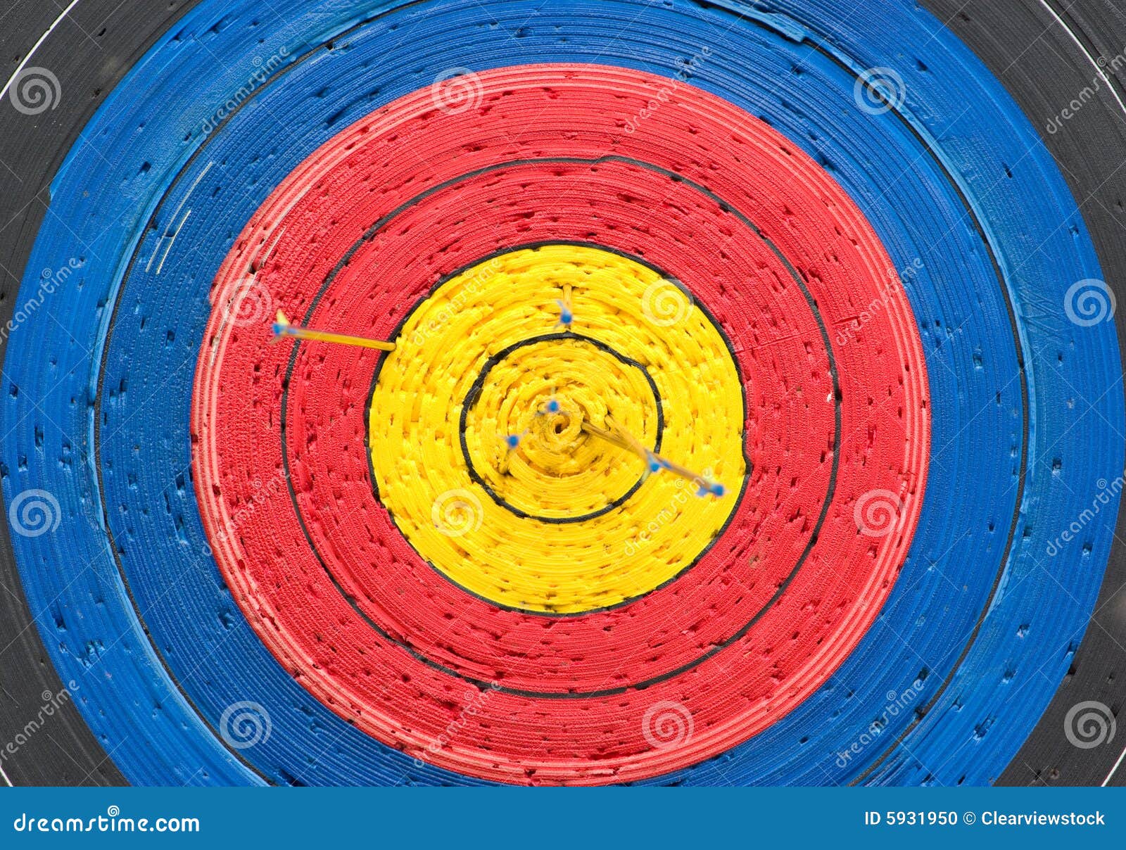 Archery target stock photo. Image of performance, accuracy - 5931950