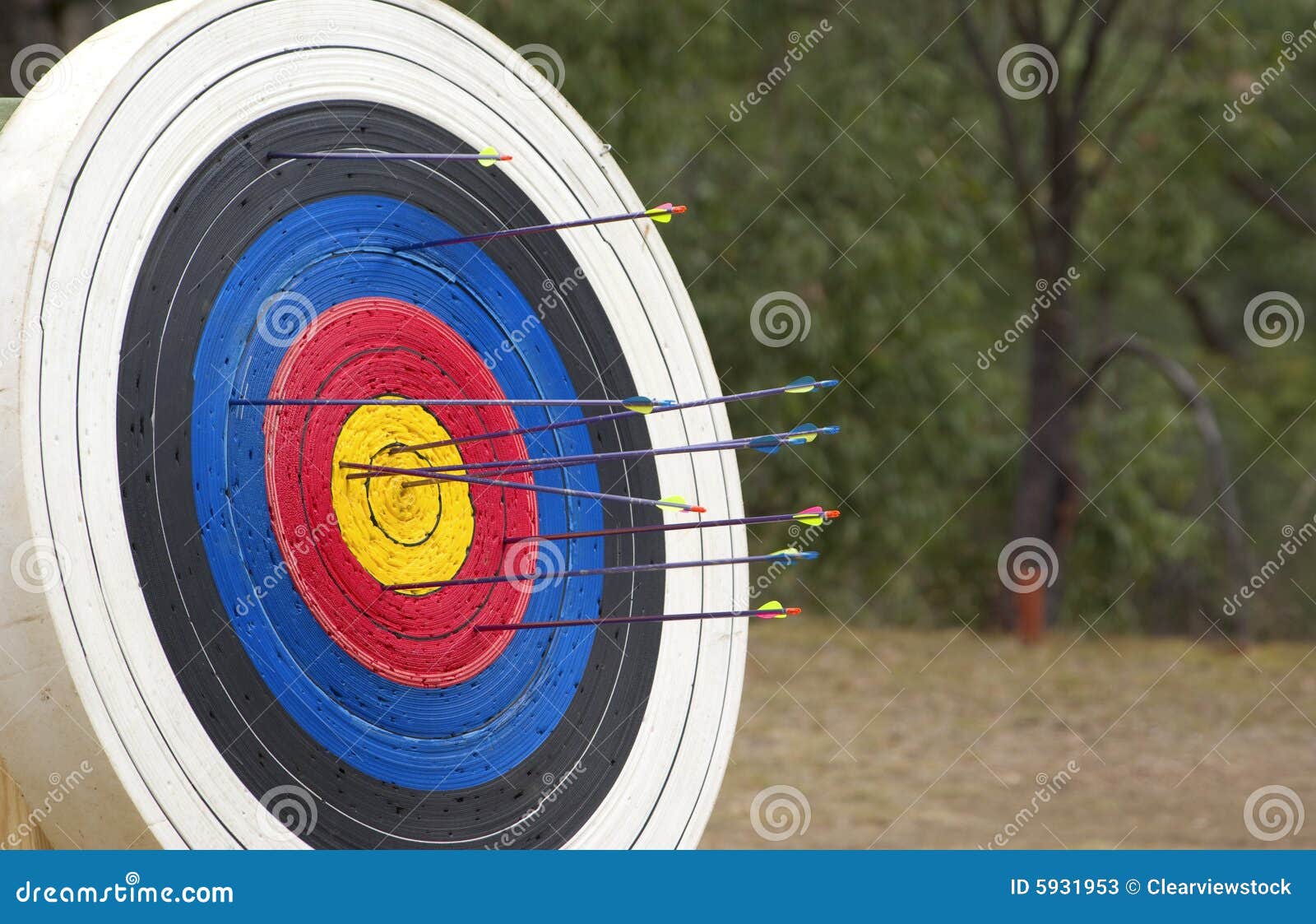 Archery target stock image. Image of goal, archery, shot - 5931953