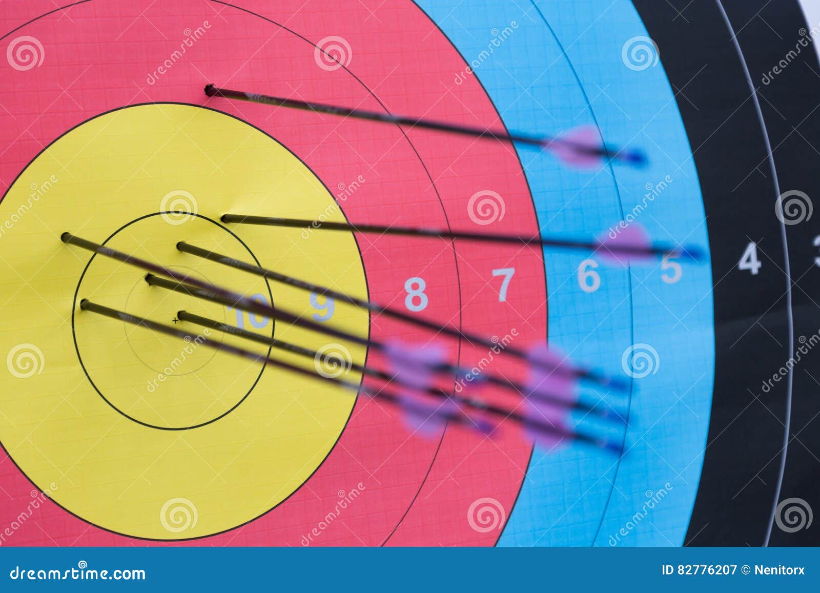Archery Target with Arrows on it Stock Image - Image of shot, target ...