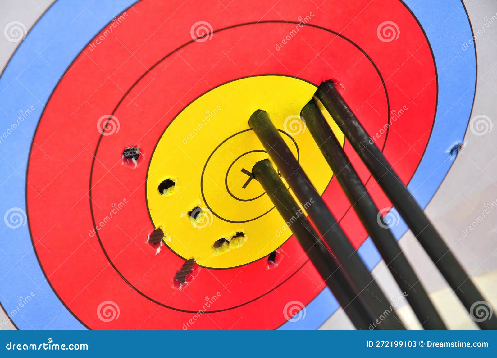 Archery Target Close Up stock image. Image of white - 272199103