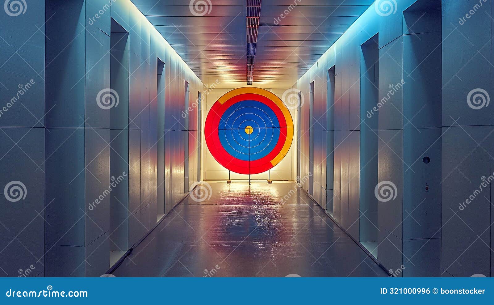 Archery Target or the Dartboard in the Hallway of an Office Building ...