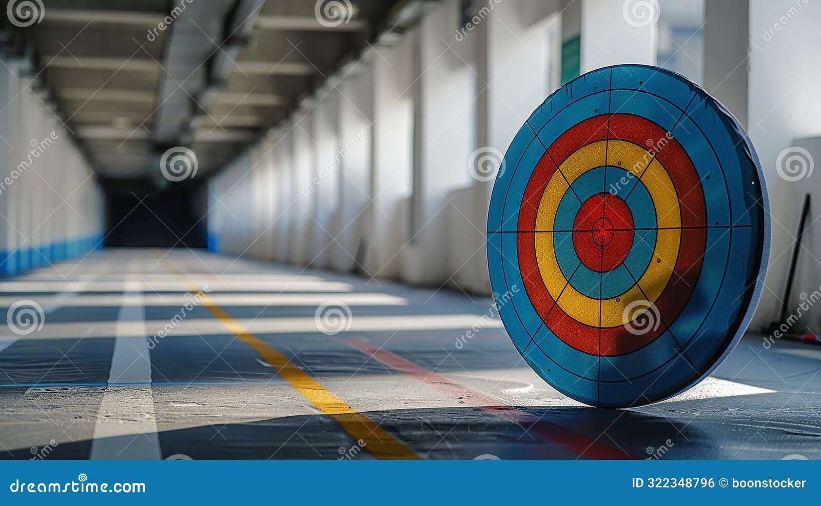 Archery Target or the Dartboard in the Hallway of an Office Building ...