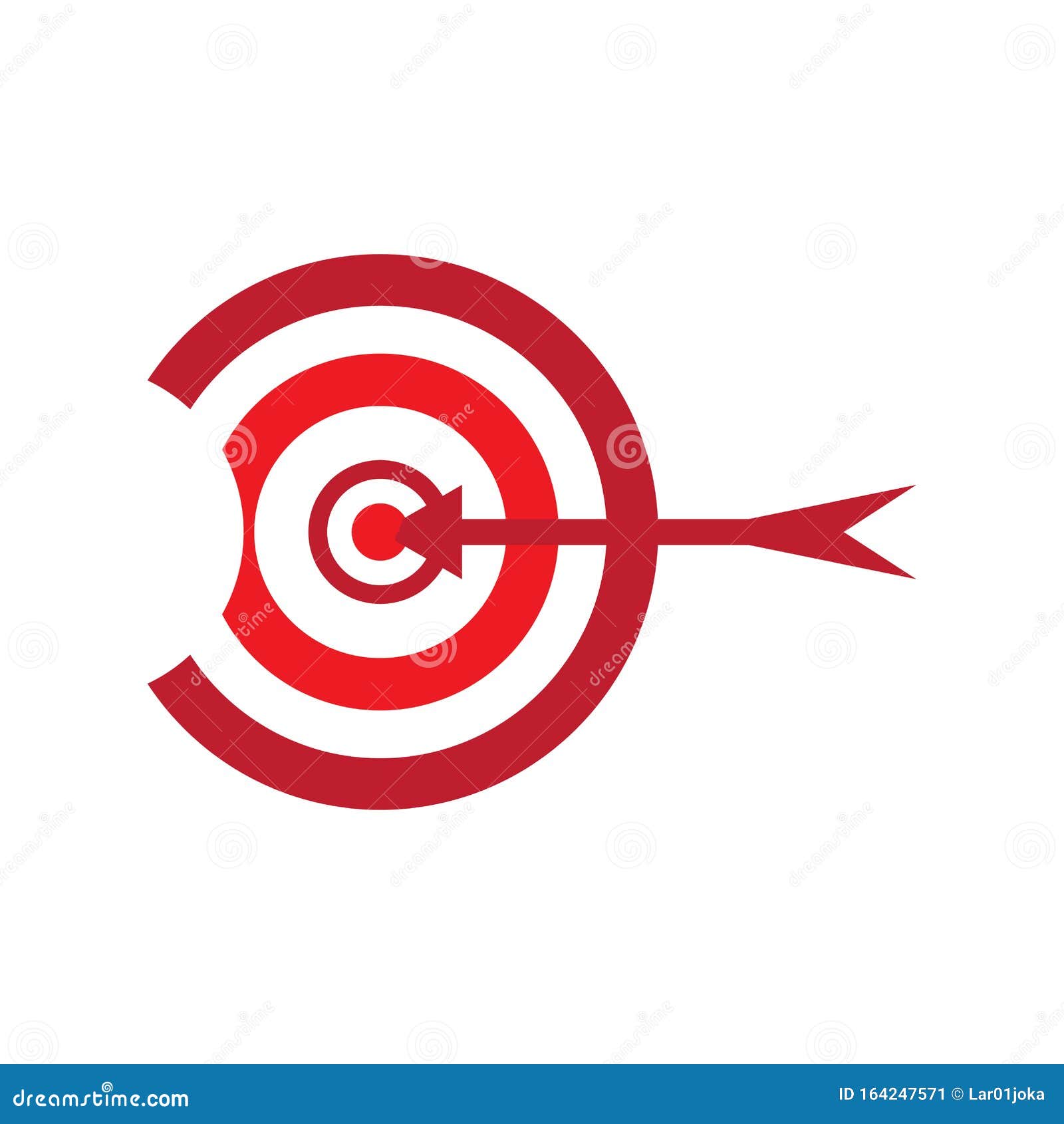 Archery target icon stock vector. Illustration of game - 164247571