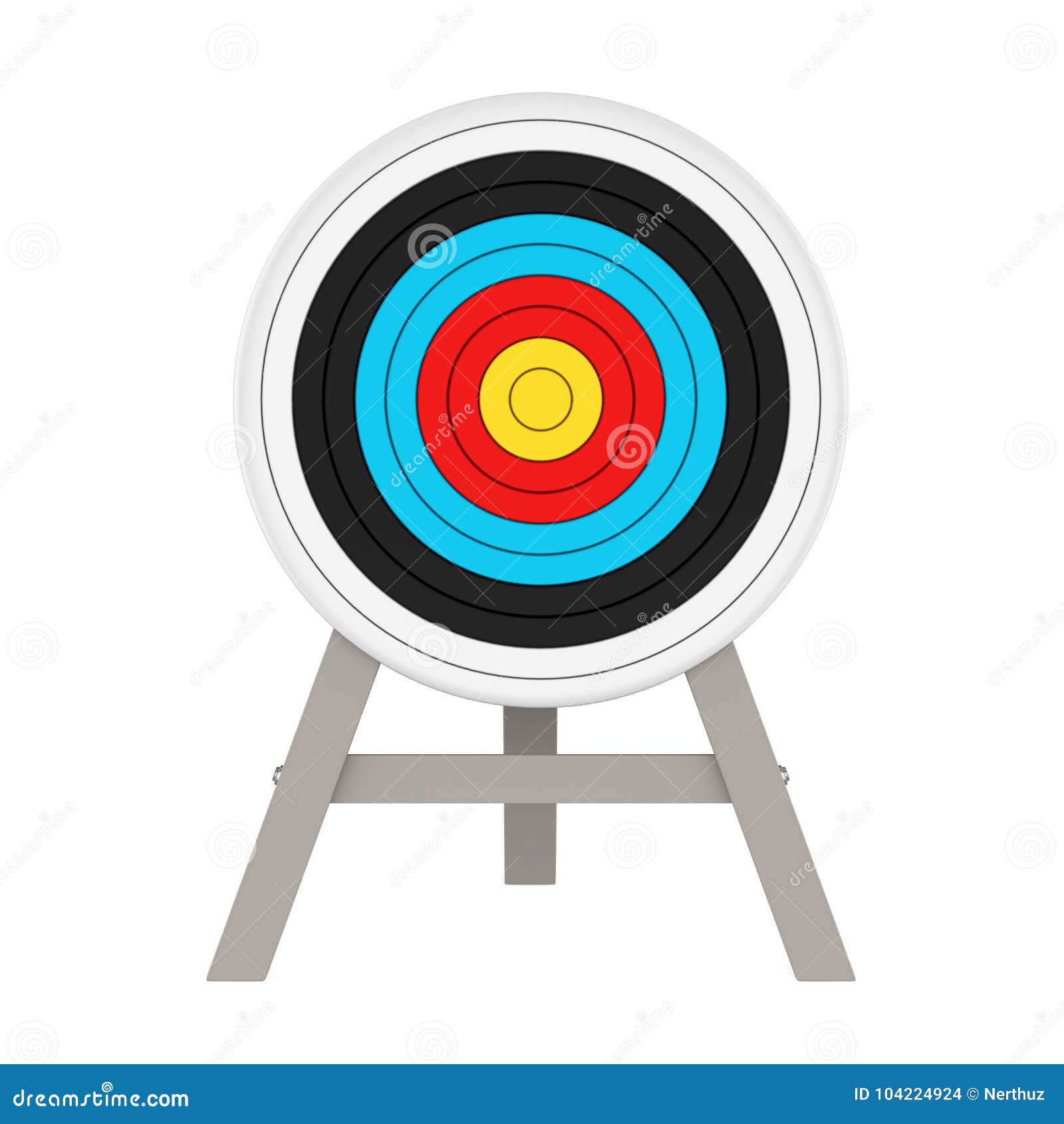 Archery Target Isolated stock illustration. Illustration of circle ...