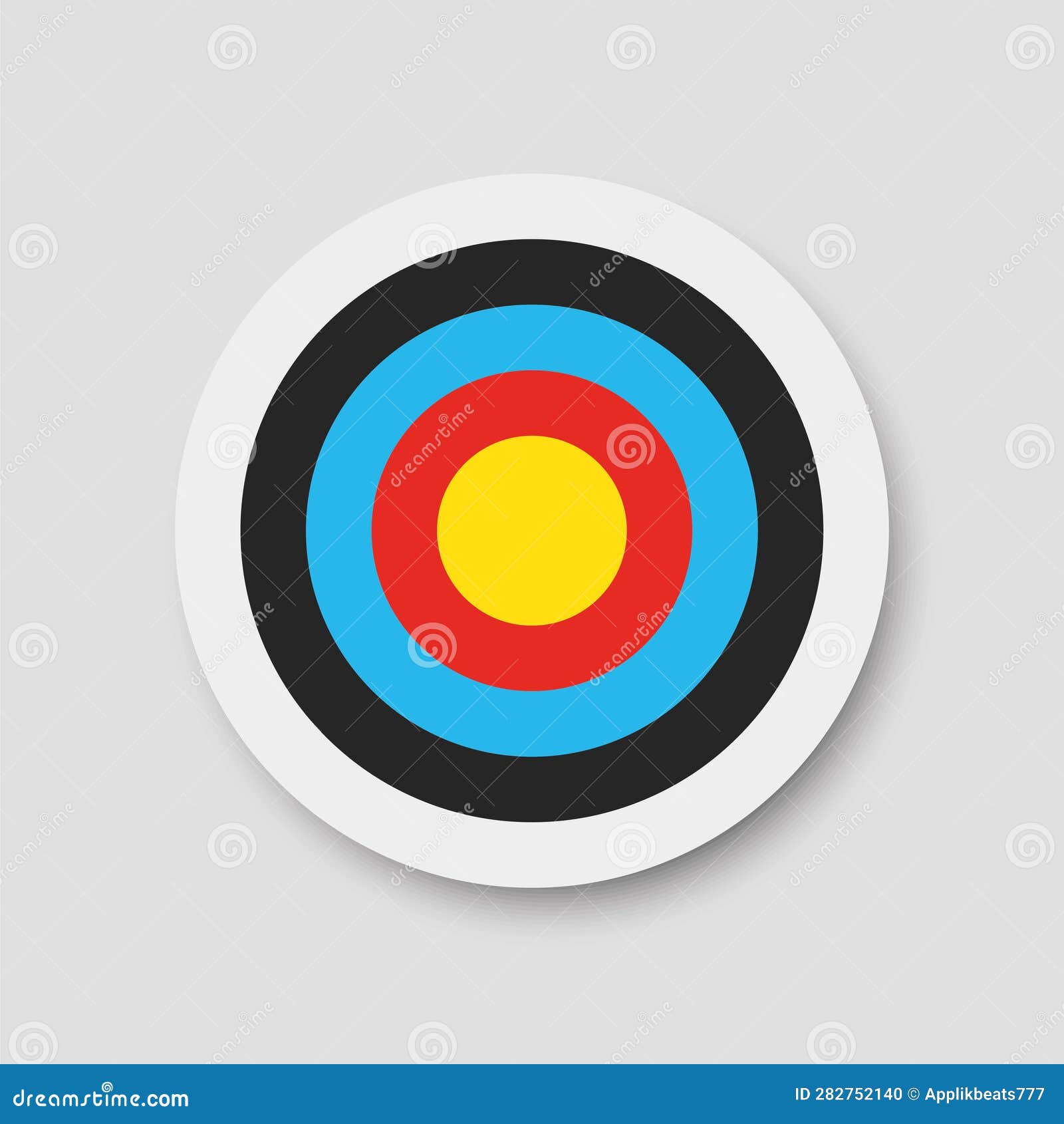 Archery Target. Vector Illustration Stock Vector - Illustration of ...