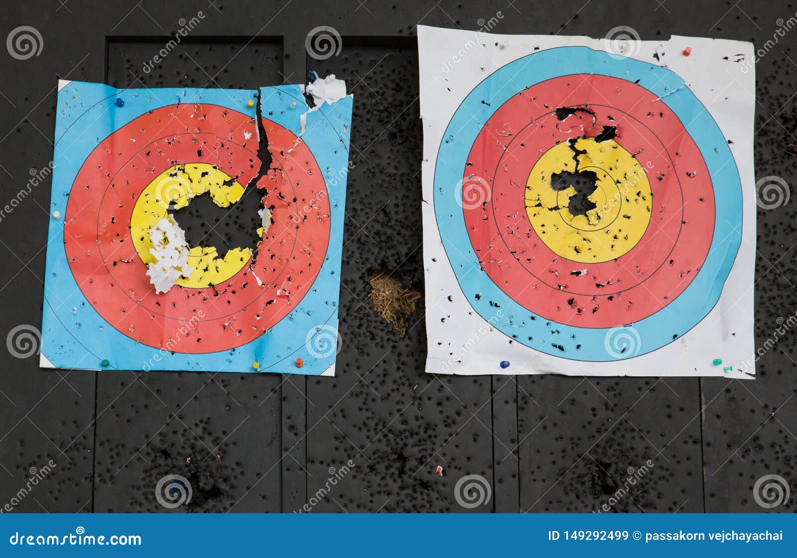 Archery targets stock image. Image of close, pattern - 149292499