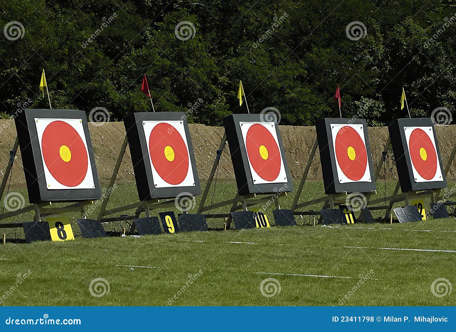 Archery targets stock photo. Image of games, olympic - 23411798
