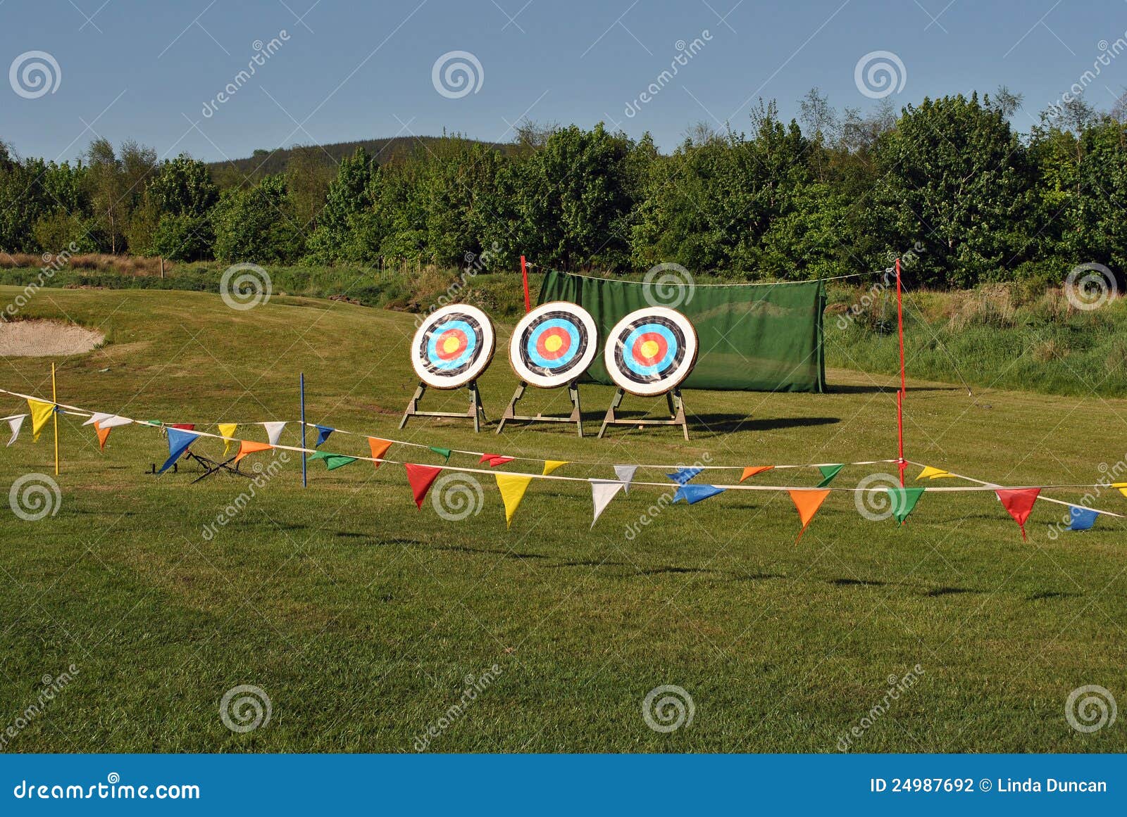 Archery targets stock photo. Image of outdoors, round - 24987692