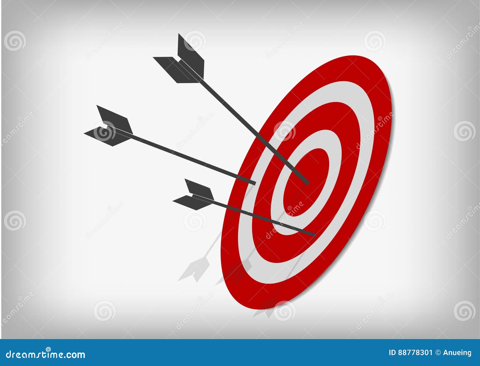 Archery Targets With Arrow Realistic Illustration On Transparent ...