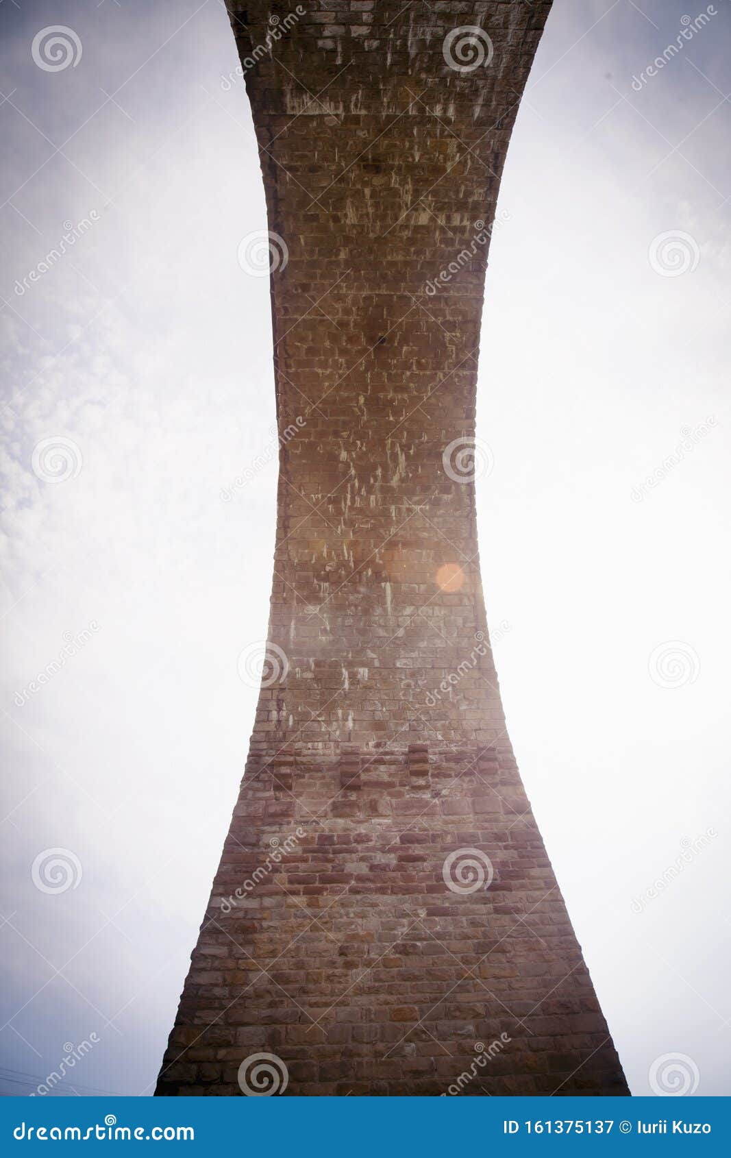 Arches of Ancient Stone Bridge. Bottom View Stock Image - Image of arch ...