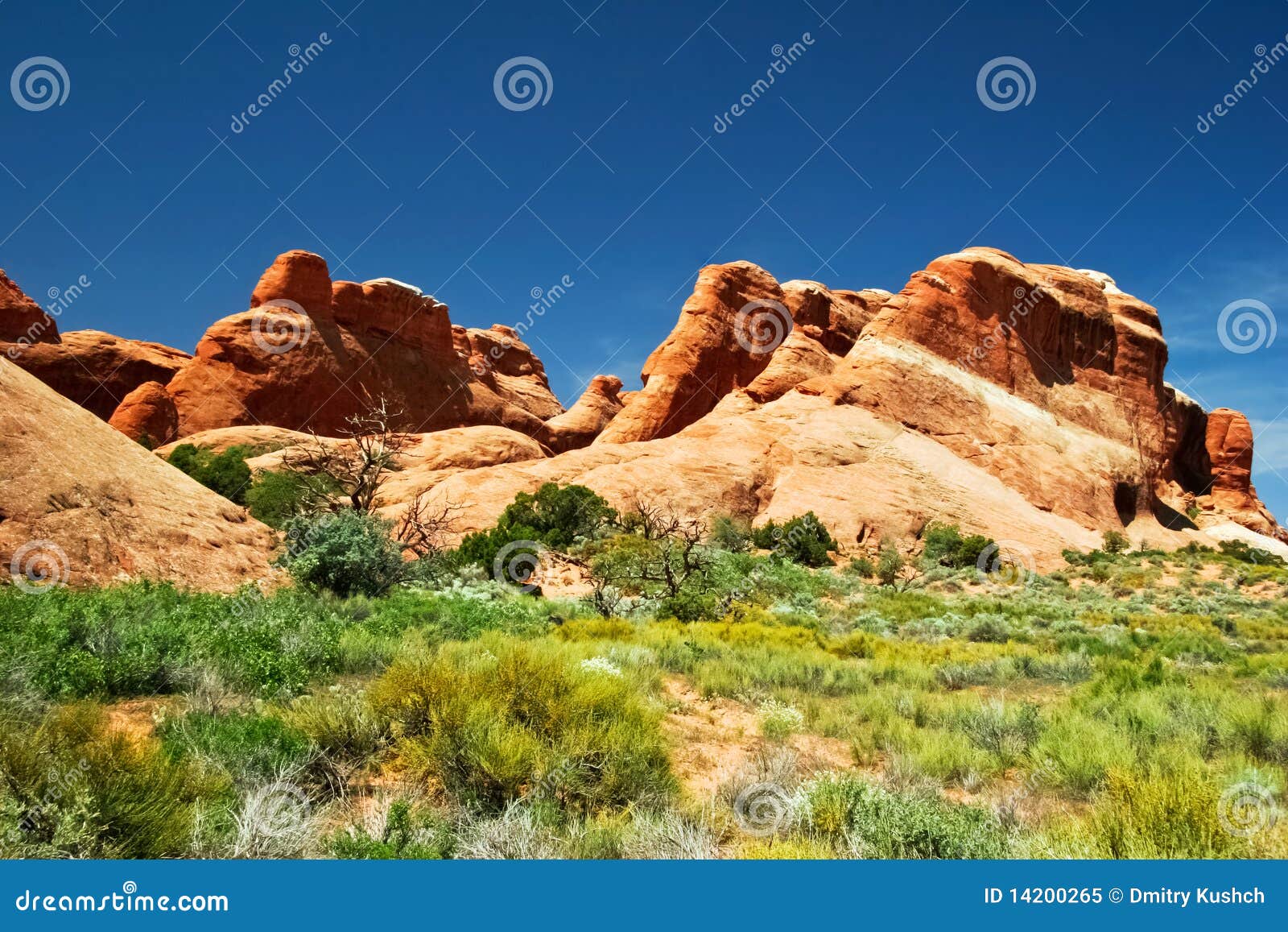 In Arches canyon stock image. Image of america, hike - 14200265