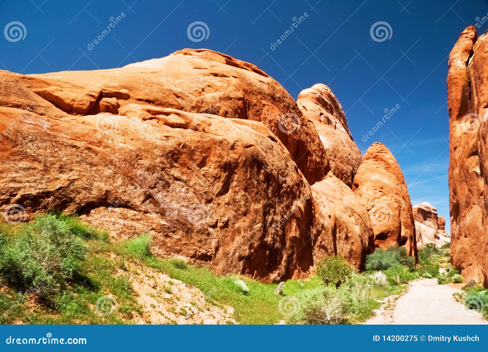 In Arches canyon stock image. Image of american, land - 14200275