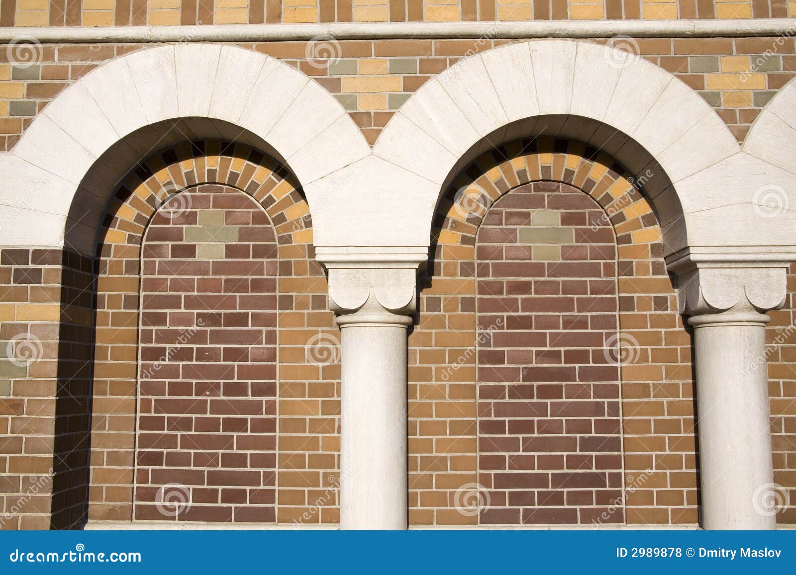 The arches of the castle stock photo. Image of structure - 2989878