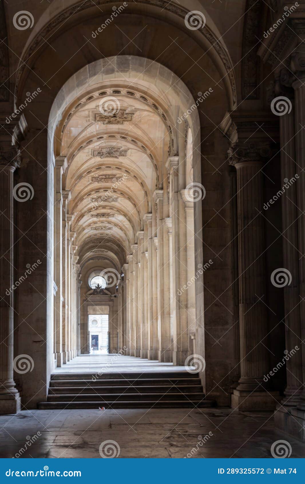 Arches of the Cathedral in Paris Stock Photo - Image of historic, abbey ...