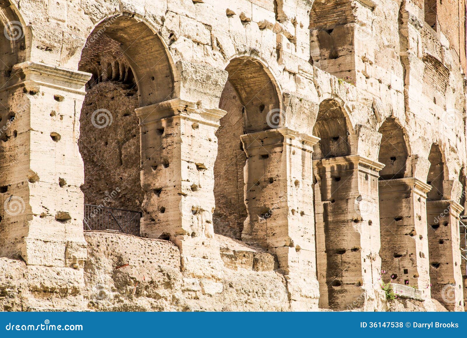 Arches on Coliseum Wall stock photo. Image of building - 36147538