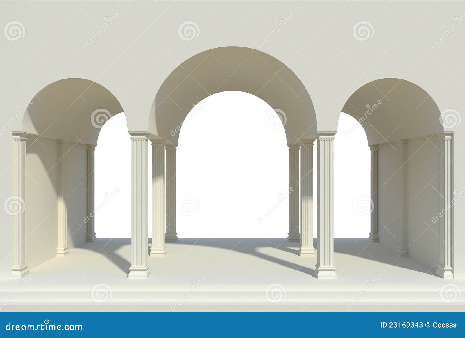 Arches and columns stock illustration. Illustration of build - 23169343