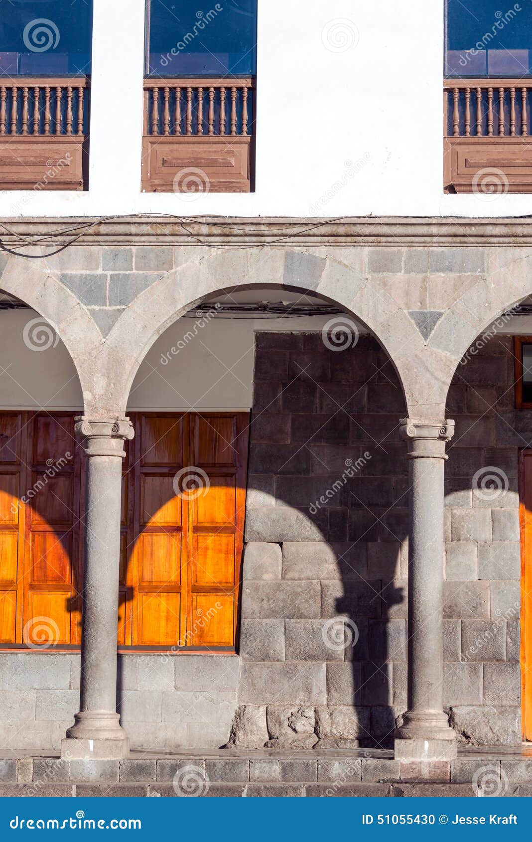 Arches in Cuzco, Peru stock photo. Image of sacred, landmark - 51055430