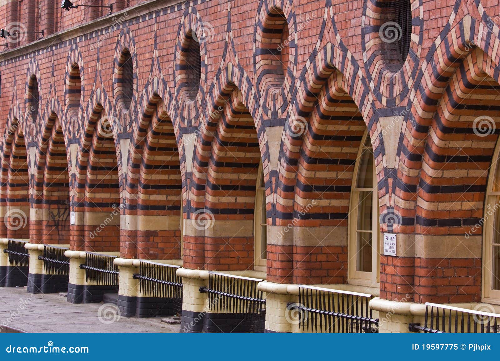 Arches in a Former Grain Store Stock Image - Image of industrial ...