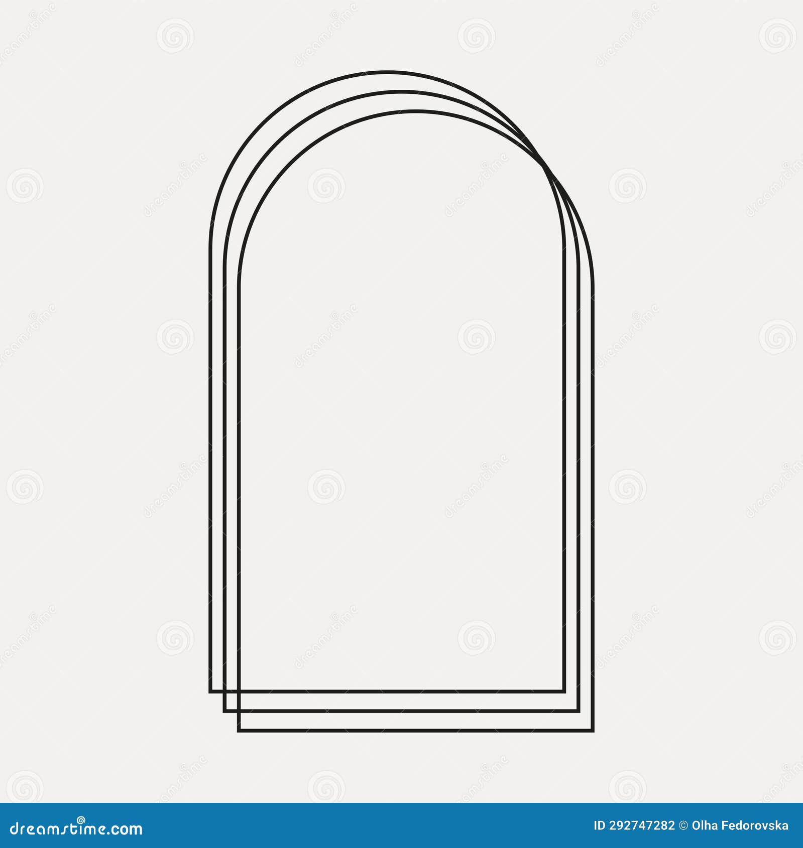 Arches, Frame Arc, Enfilade. Abstract Minimalistic Linear Design ...