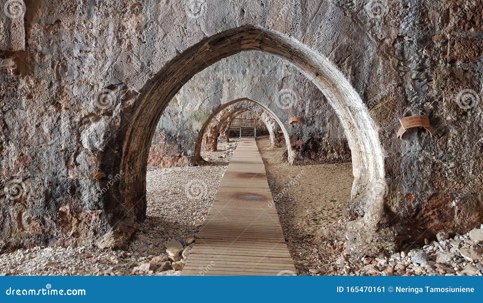 Arches Inside Ancient Shipyard of Alanya. Turkey, Asia Stock Image ...