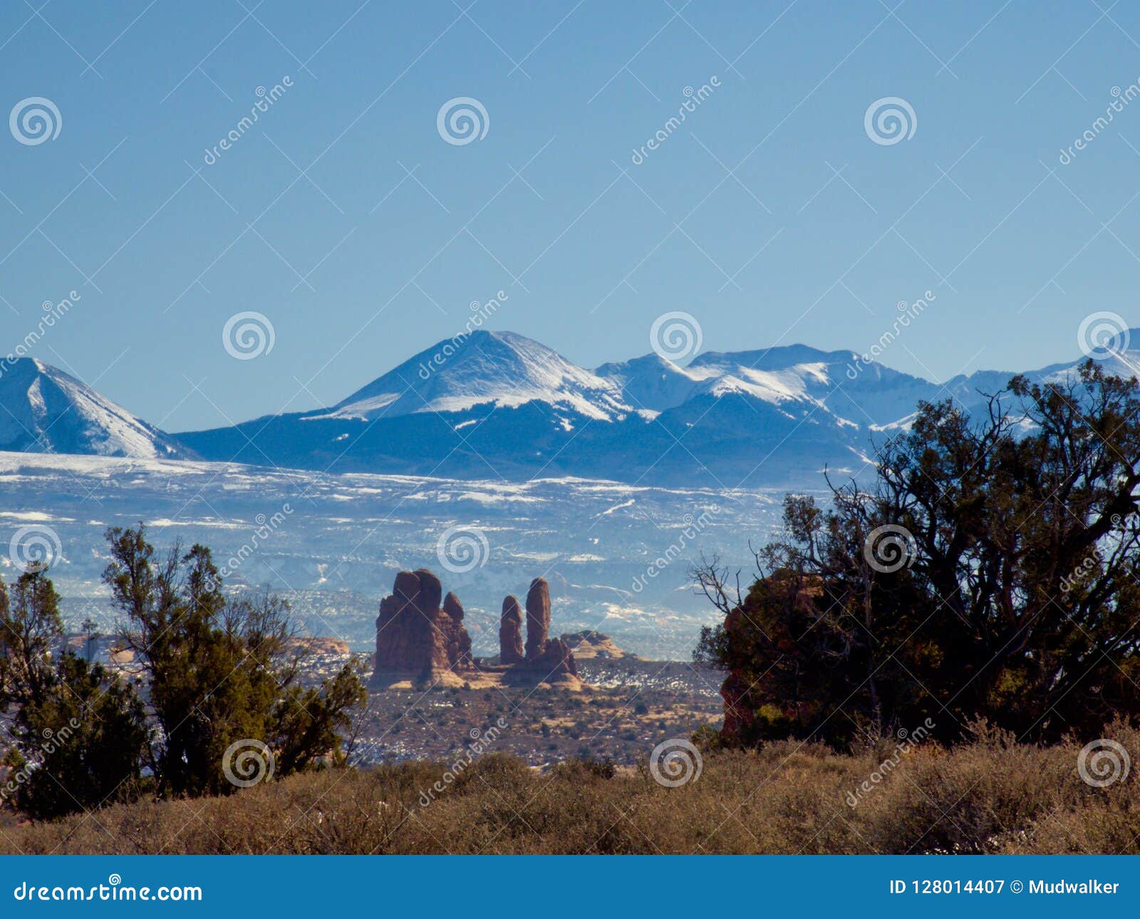 Arches January Landscape stock image. Image of views - 128014407