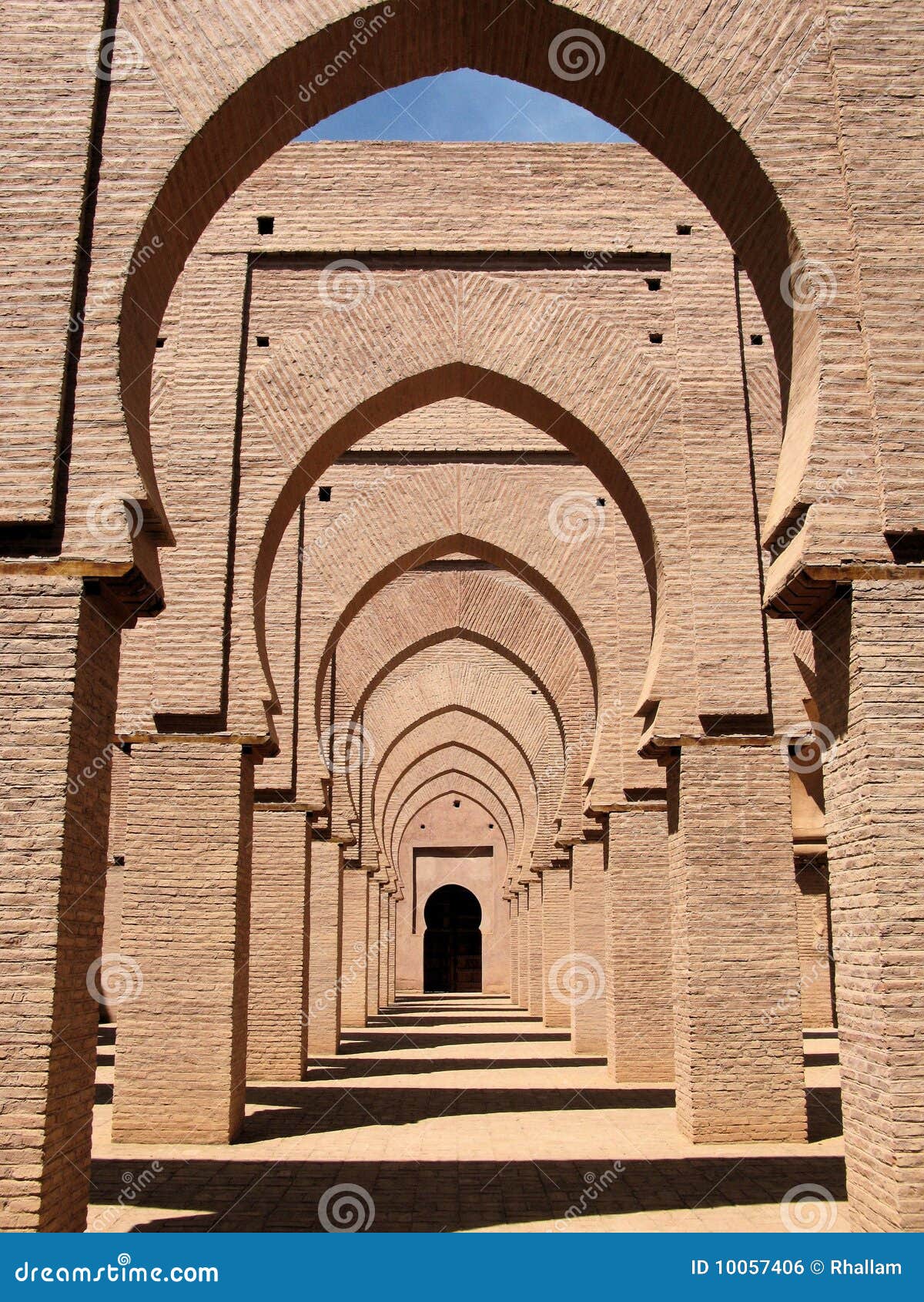 Arches in a mosque stock photo. Image of africa, mosque - 10057406