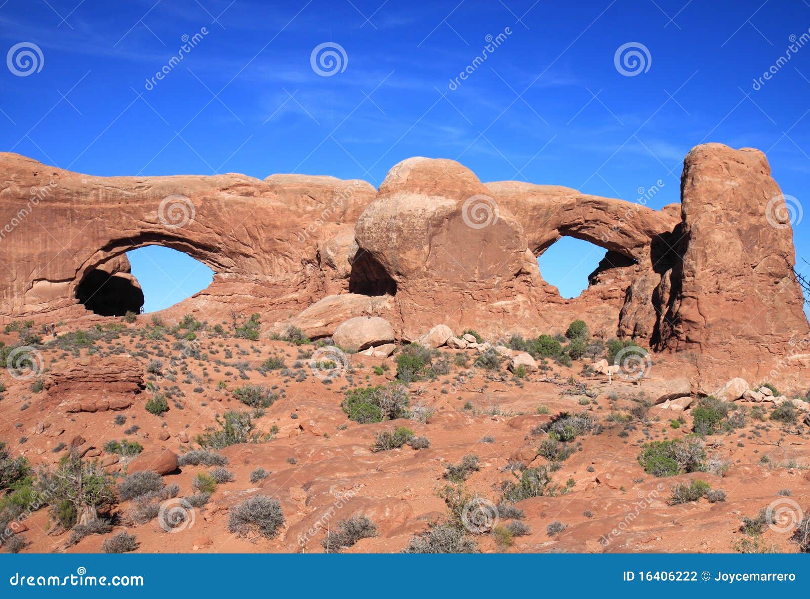 Arches National Park stock photo. Image of deep, boulder - 16406222