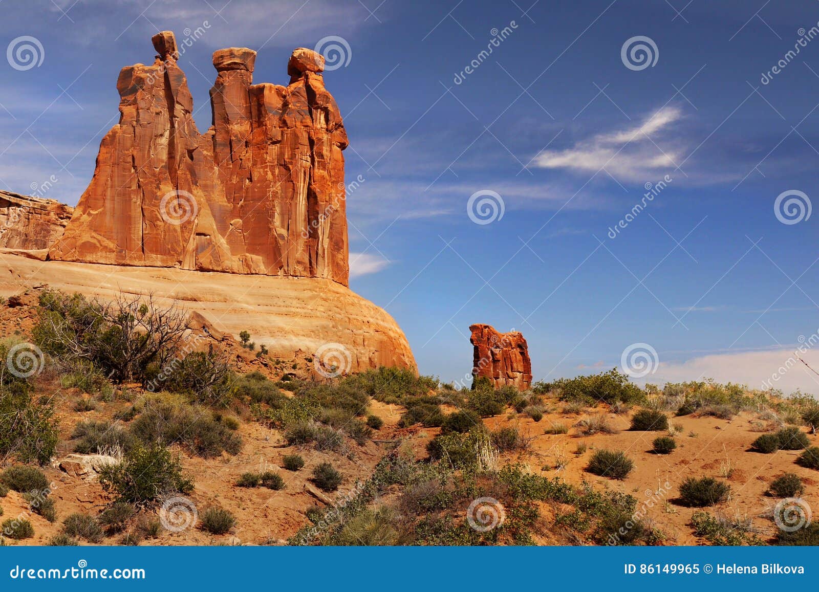 Arches National Park, Moab Utah Stock Image - Image of formation, rock ...