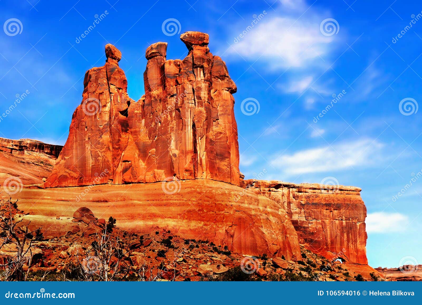 Arches National Park, Utah stock photo. Image of rocks - 106594016