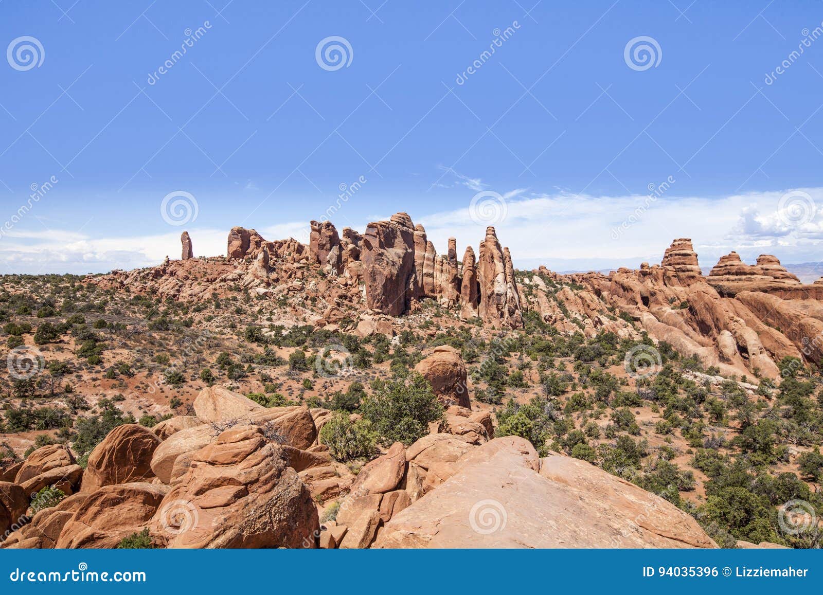 Arches National Park stock photo. Image of blue, tour - 94035396