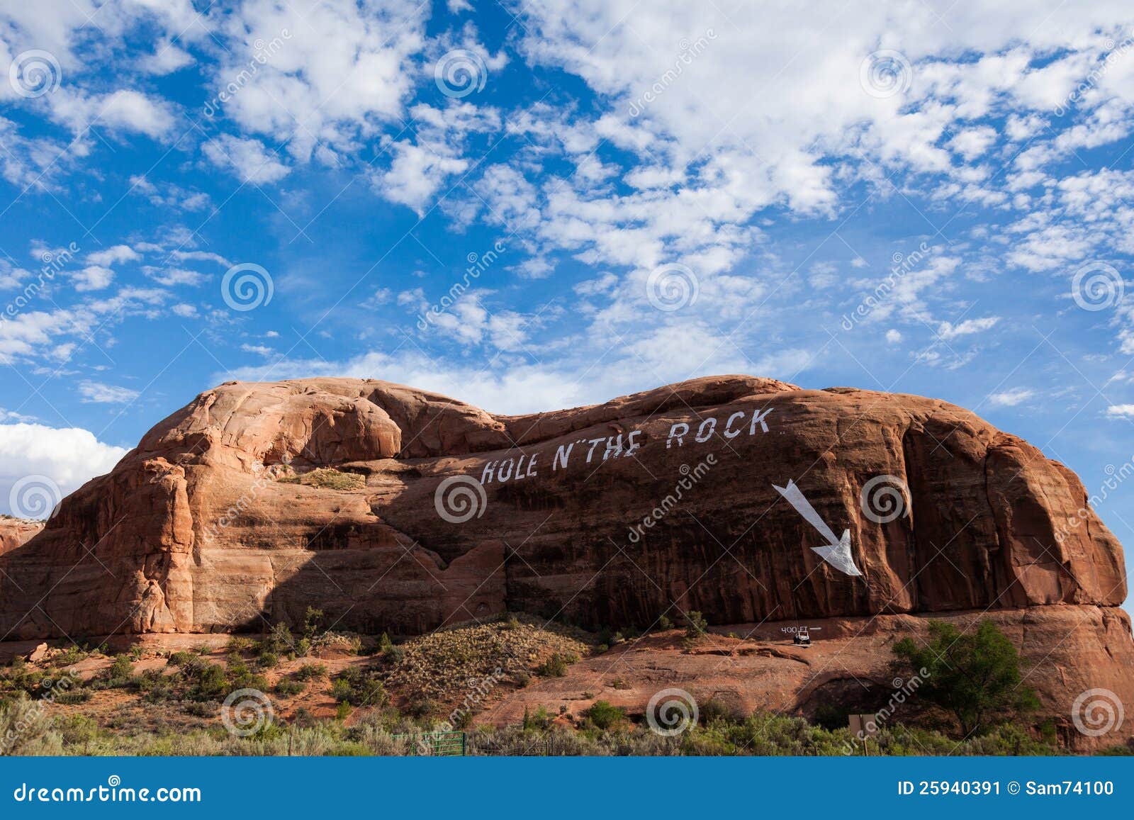 Arches National Park in Utah (Hole in the Rock) Stock Image - Image of ...
