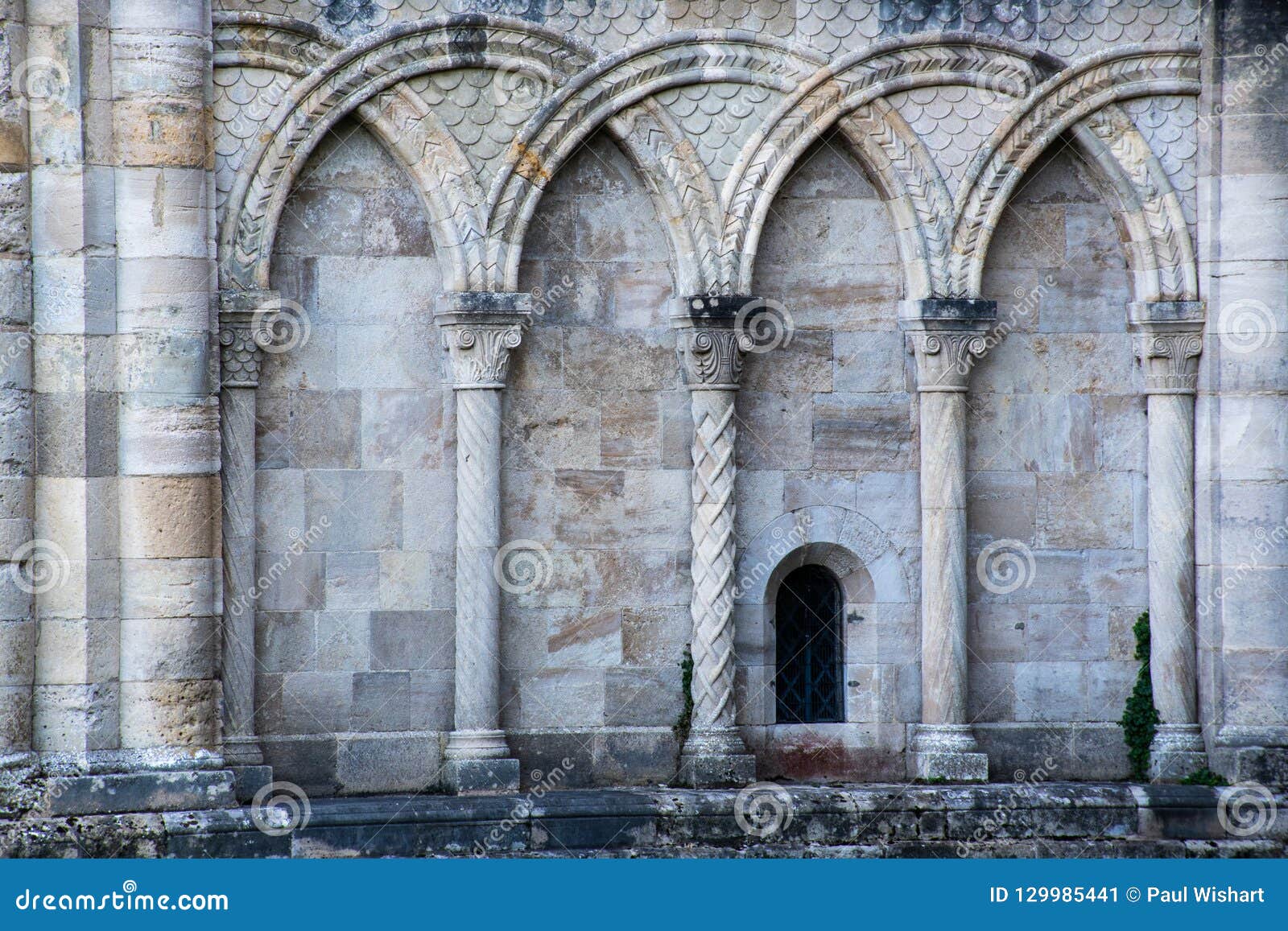 Arches of medieval church stock image. Image of religion - 129985441