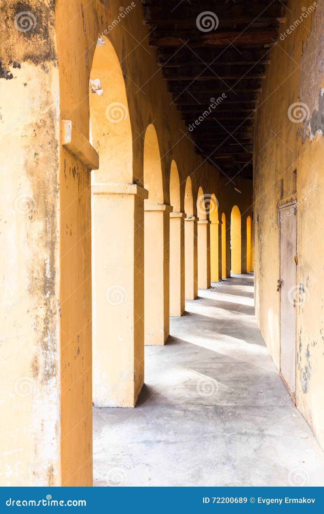 Arches and passageway stock image. Image of transition - 72200689