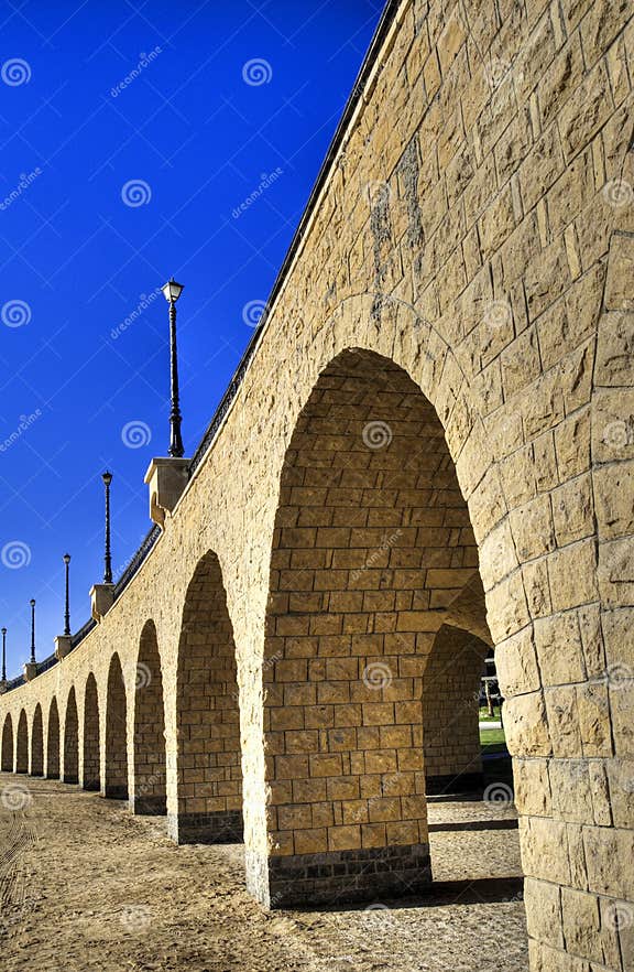 Arches of Viaduct in Portrait Stock Photo - Image of building ...