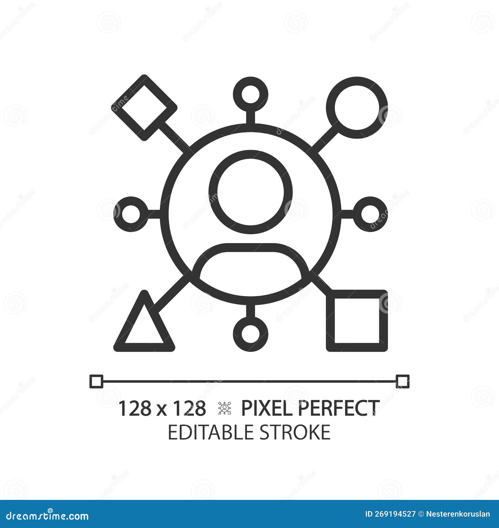 Archetype Pixel Perfect Linear Icon Stock Vector - Illustration of ...