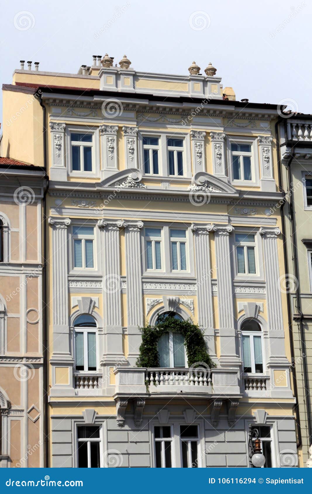 Archicture of Trieste, Italy Stock Photo - Image of fountain, italia ...