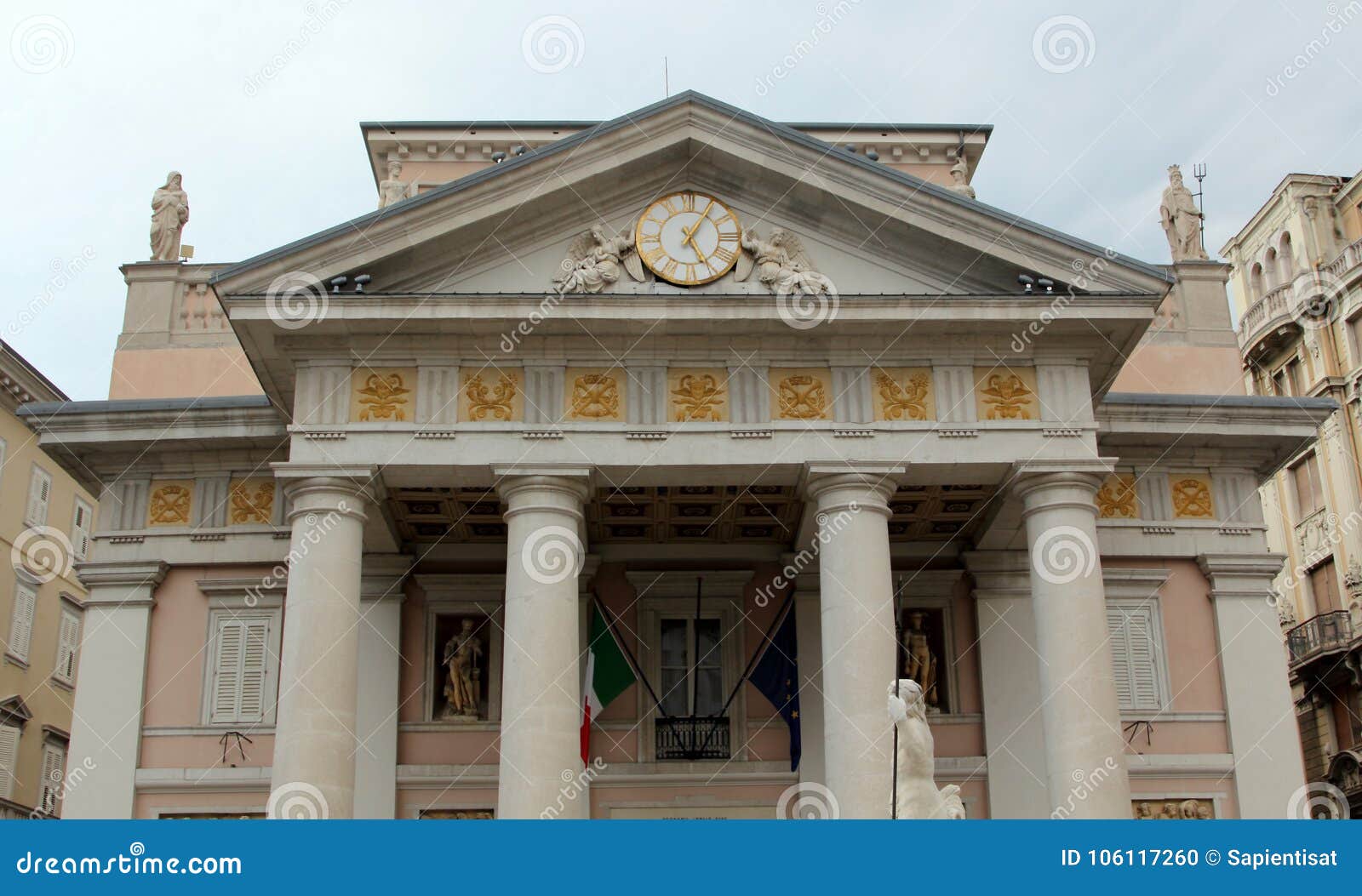 Archicture of Trieste, Italy Editorial Image - Image of center, lamp ...