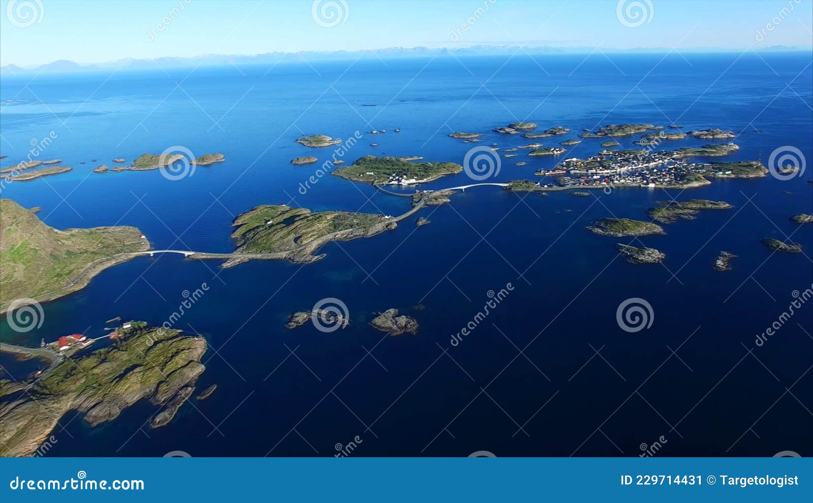 Archipelago. Islands in the Ocean, Photo from Above Stock Image - Image ...