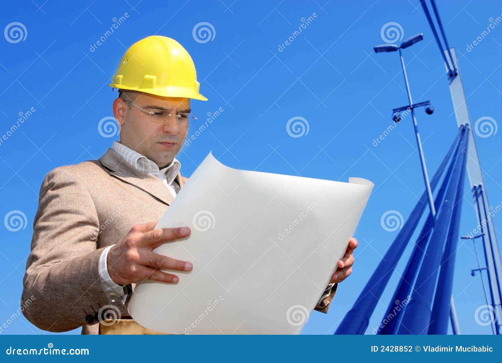 Architect stock photo. Image of building, blue, drive - 2428852