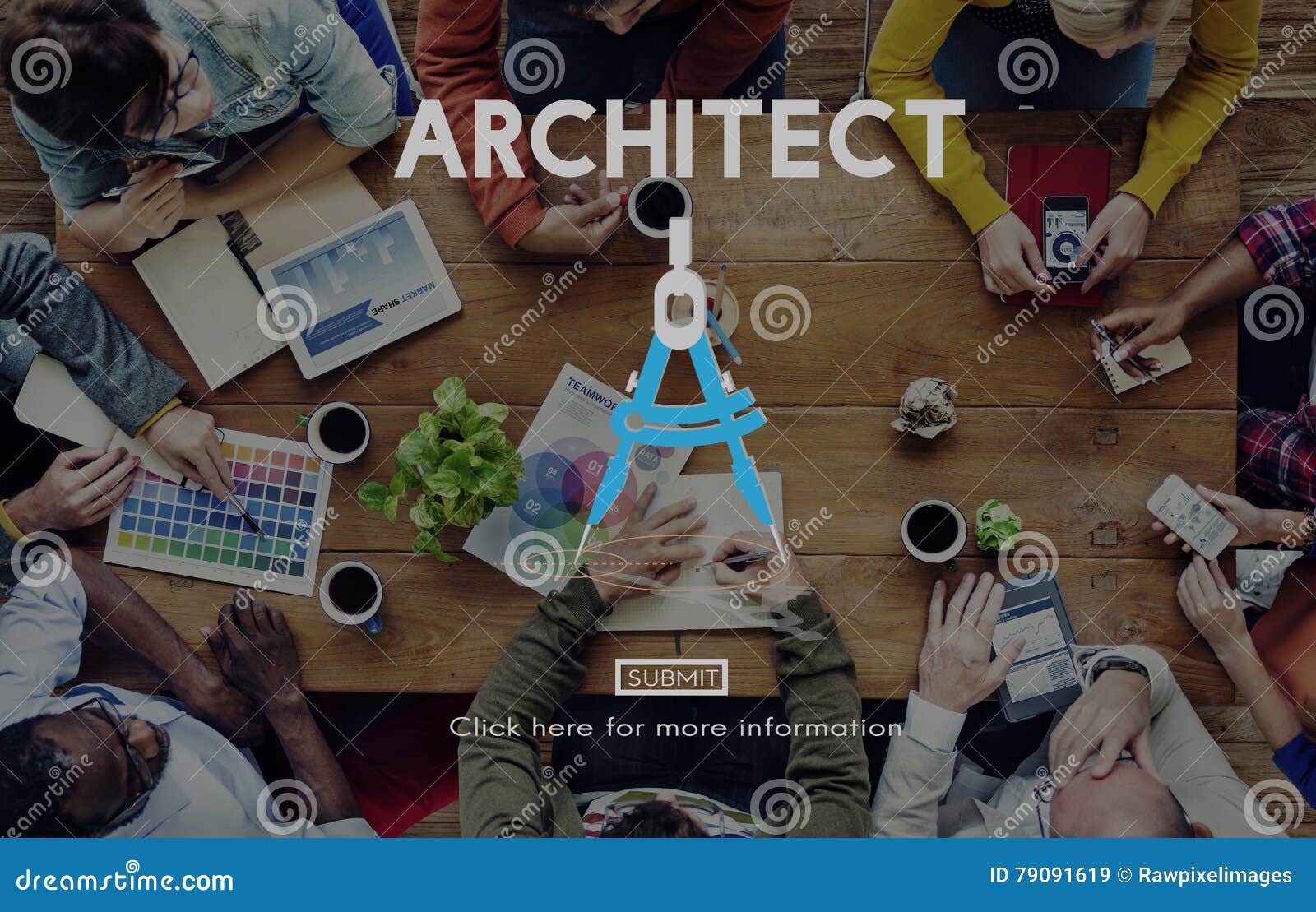 Architect Architecture Design Infrastructure Construction Concept Stock ...