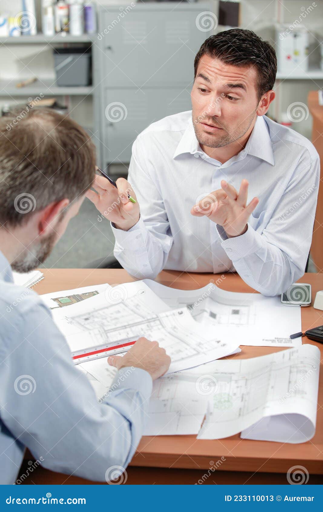 Architect Arguing in Office Stock Image - Image of battle, desk: 233110013