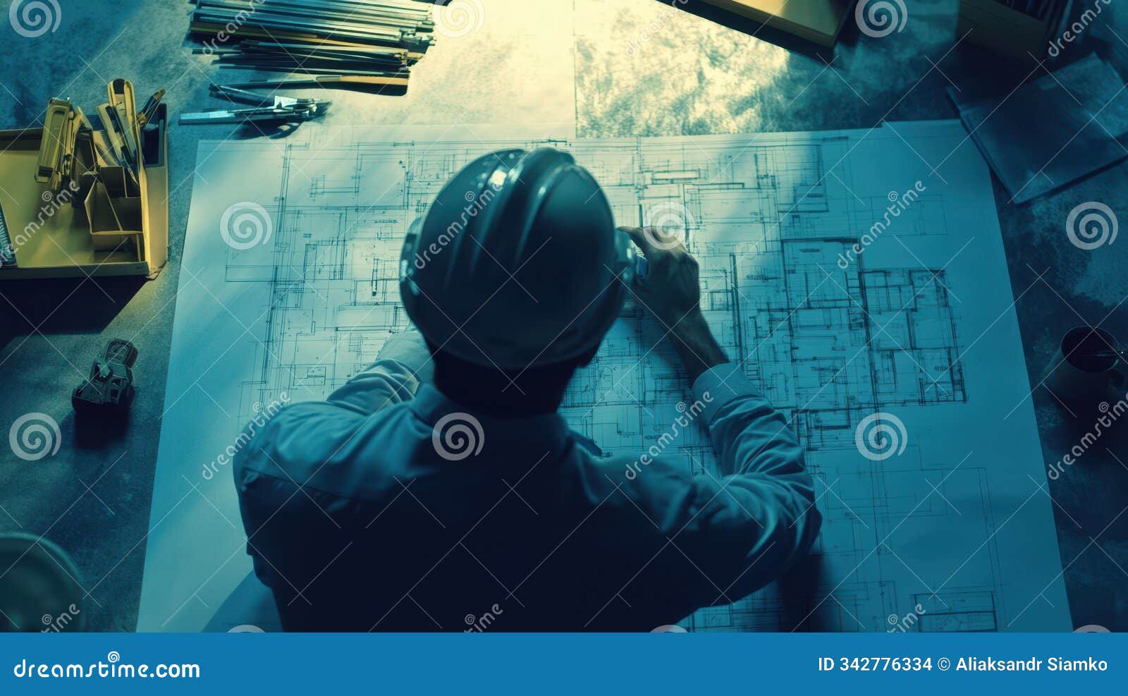 Architect at Blueprint Workplace Inspection Engineer Project Planning ...
