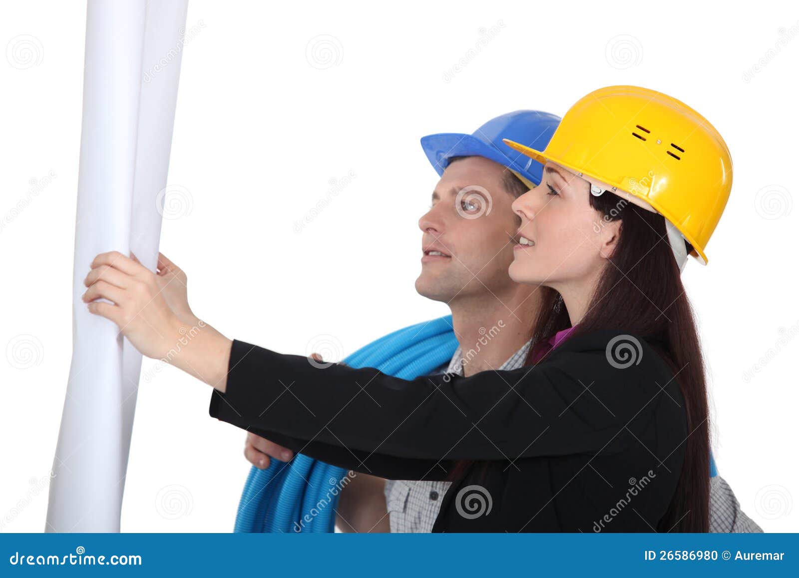 Architect and builder stock photo. Image of architect - 26586980