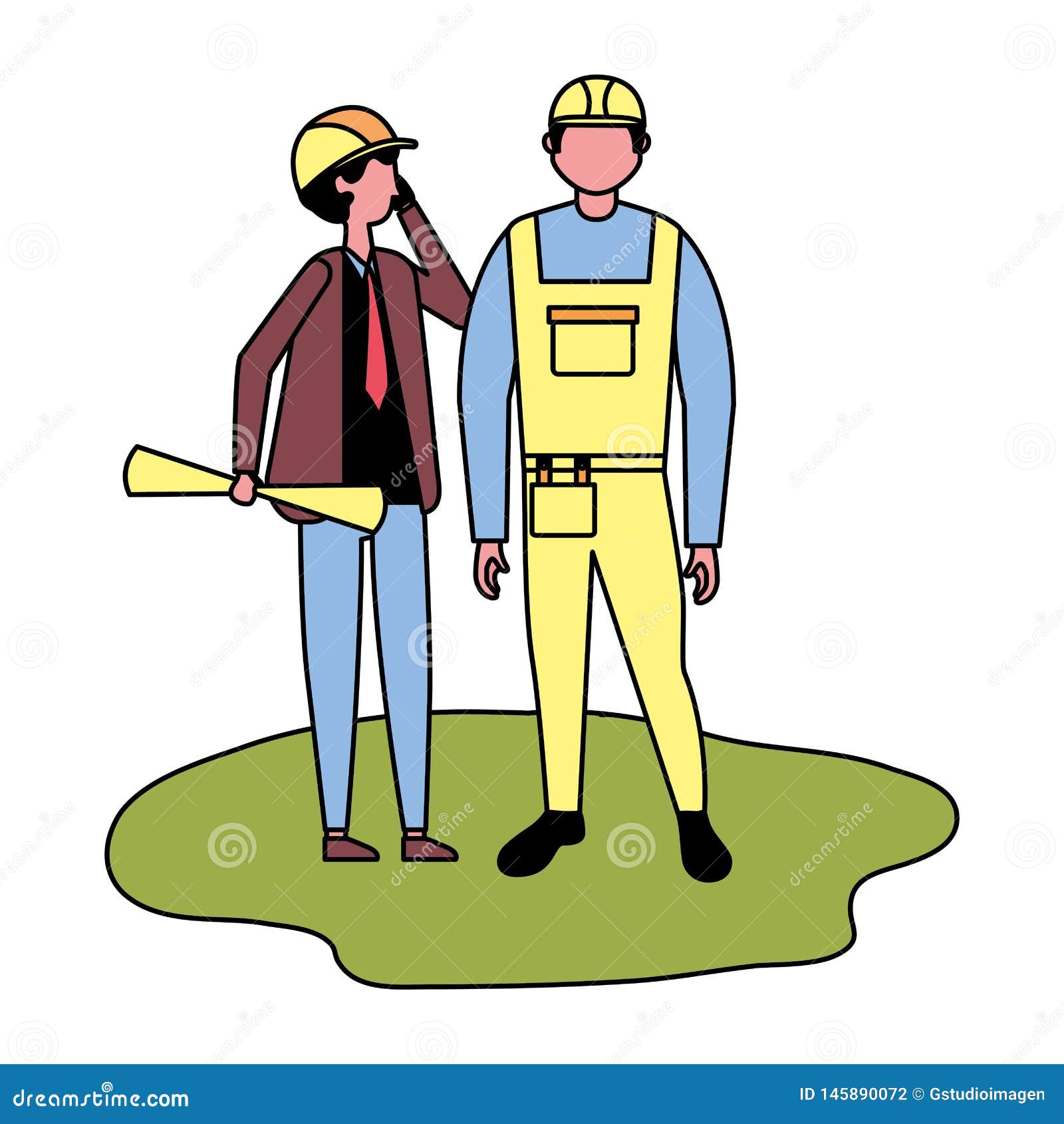 Employee Labor Line Icons Collection. Job Work, Staff Personnel ...