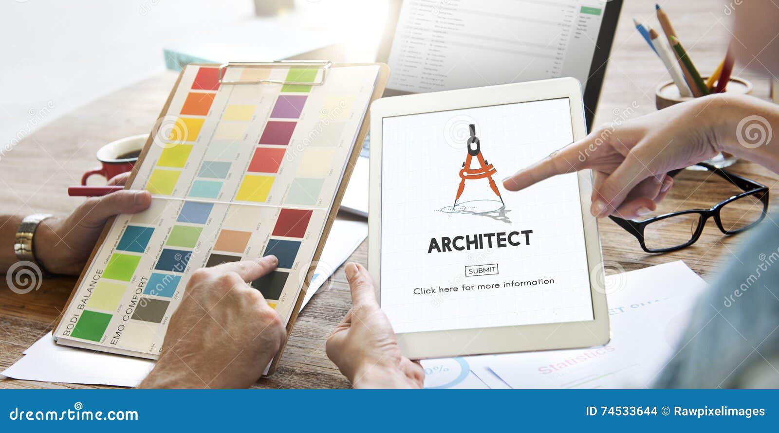 Architect Building Design Construction Structure Concept Stock Photo ...