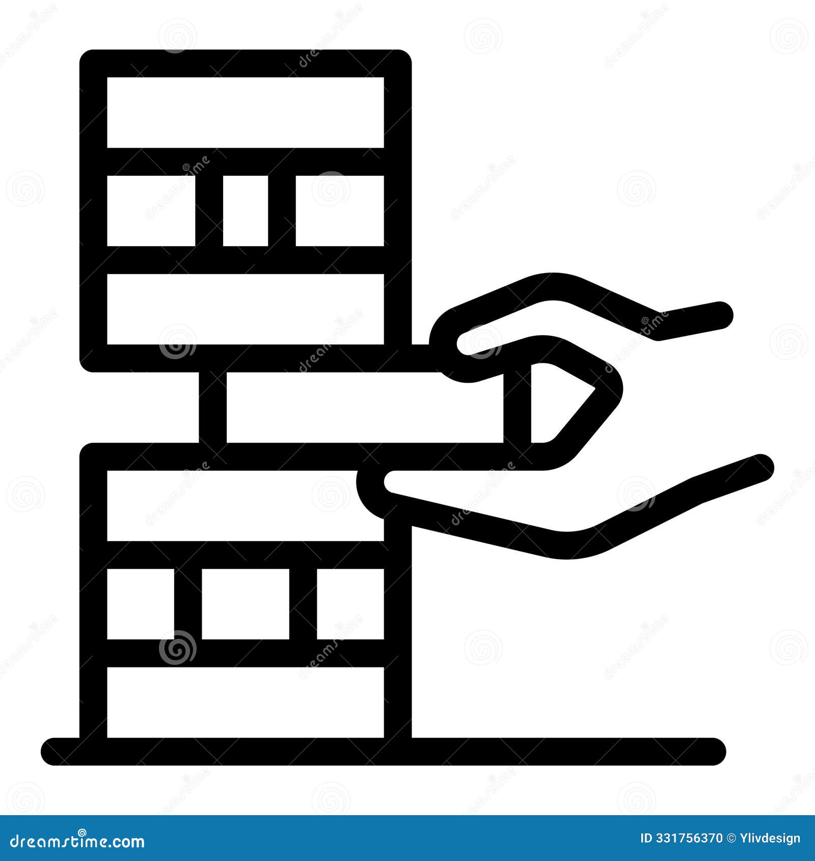 Architect Building a Sustainable Modular House Icon Stock Vector ...