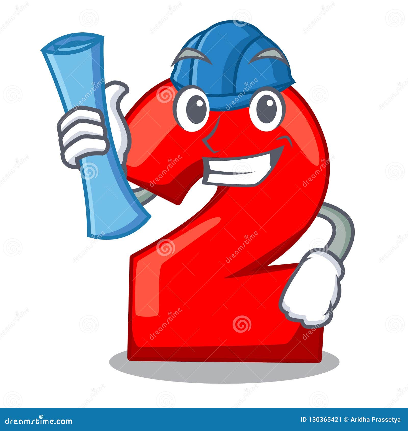 Architect Character Number Two on Wooden Door Stock Vector ...