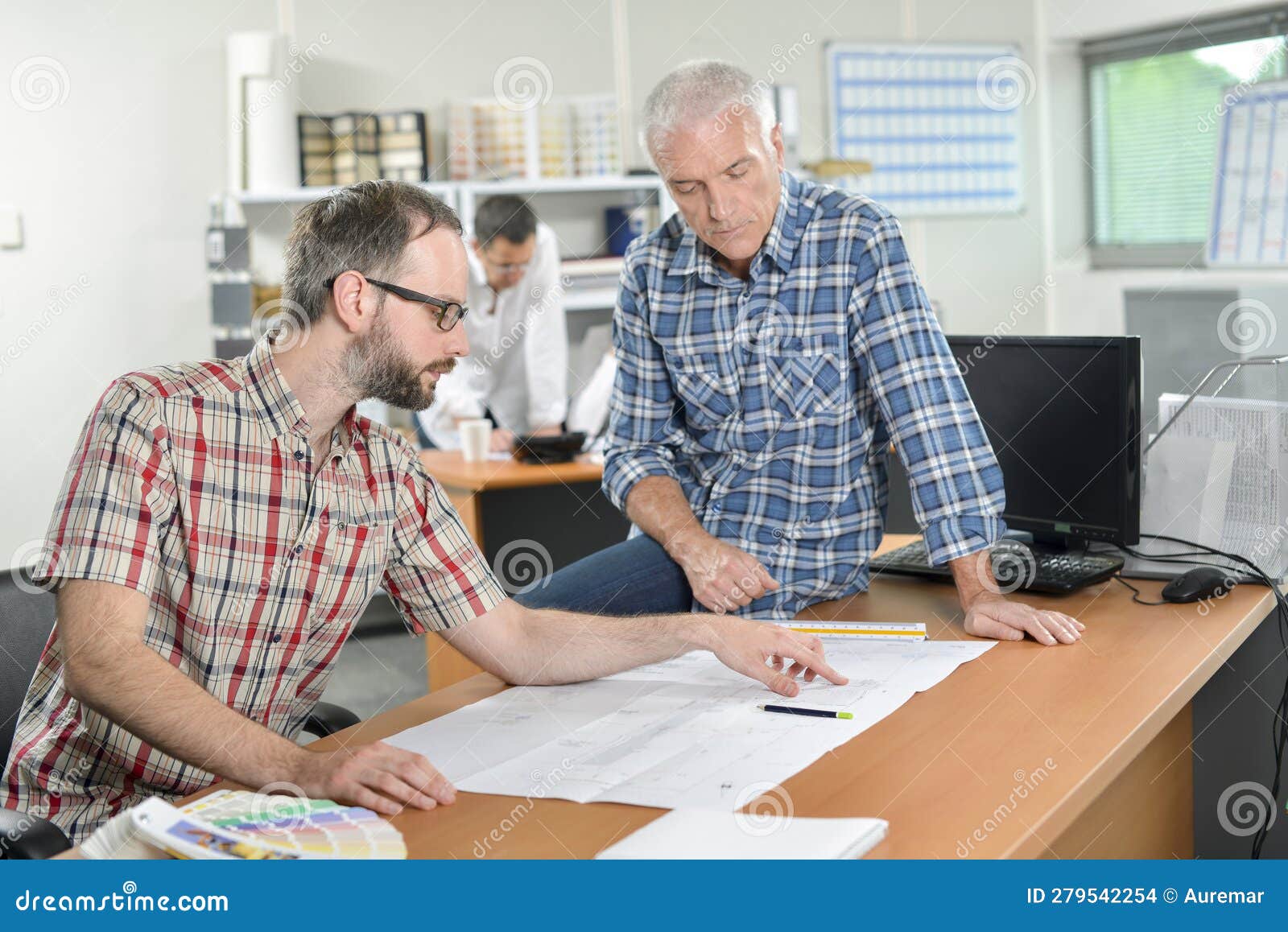 Architect and client stock photo. Image of male, appointment - 279542254