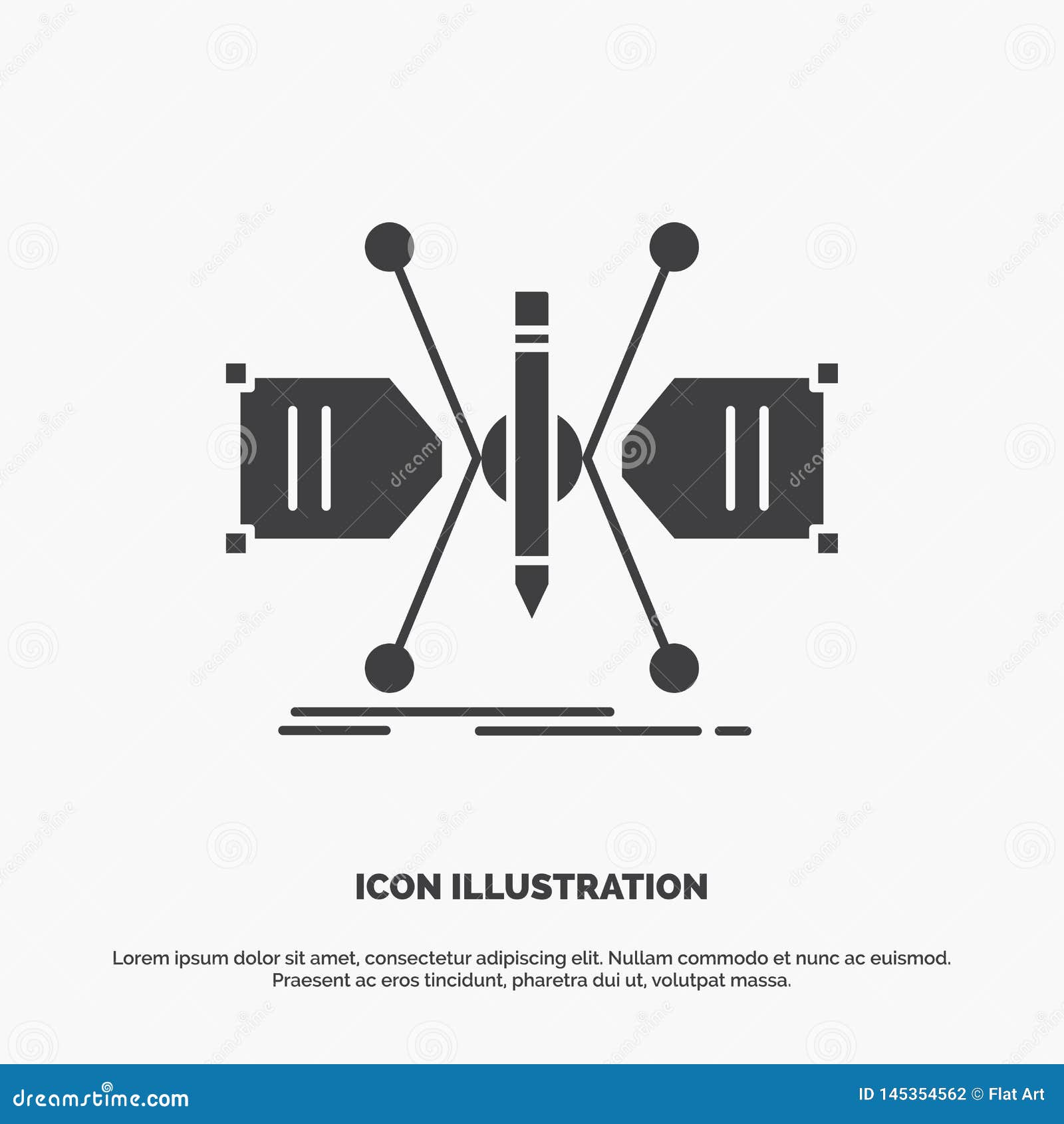 Architect, Constructing, Grid, Sketch, Structure Icon. Glyph Vector Gray Symbol for UI and UX ...