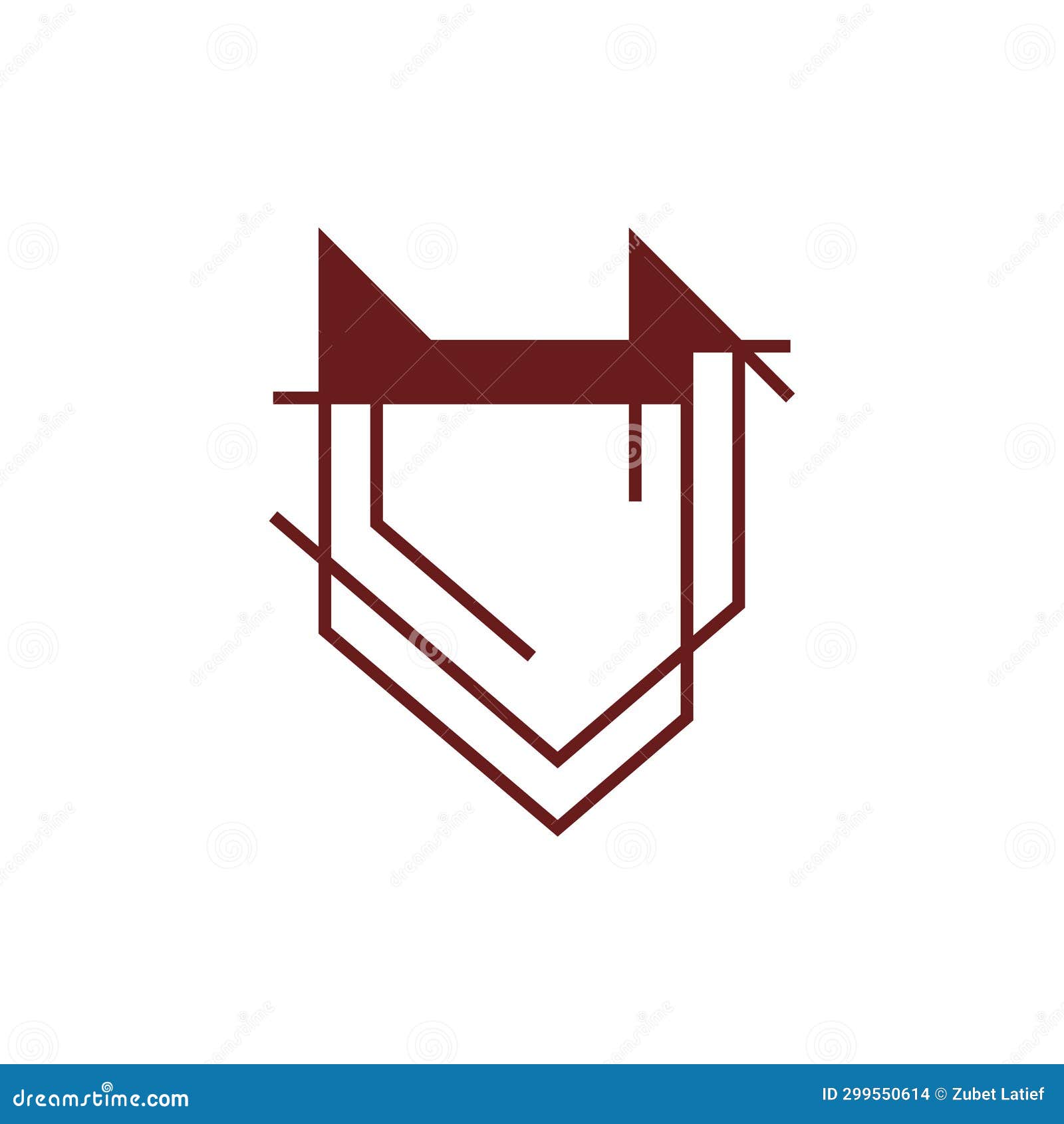 Architect Construction Shield Logo Concept Vector Design Template Stock ...